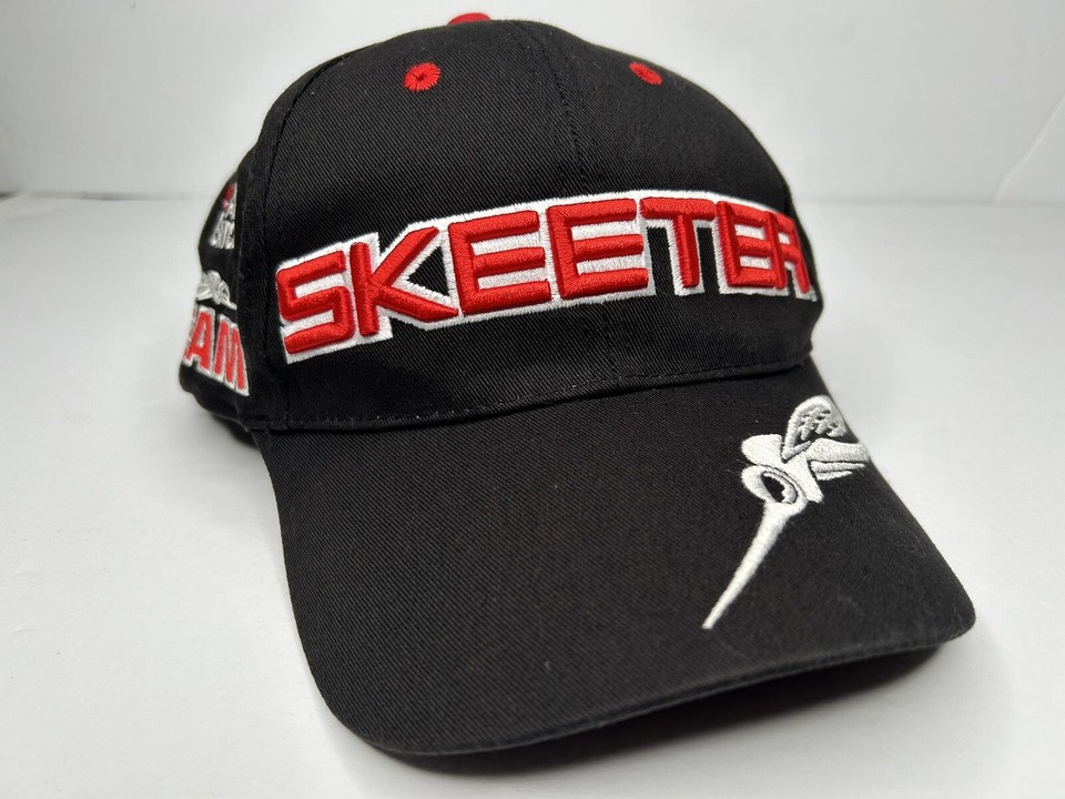 Skeeter Boats Hat Yamaha Pro Fishing Black Red Abu Garcia Team Cap K ...
