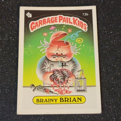 1985 Topps GARBAGE PAIL KIDS SERIES 2 GPK OS2 72b Brainy Brian | eBay