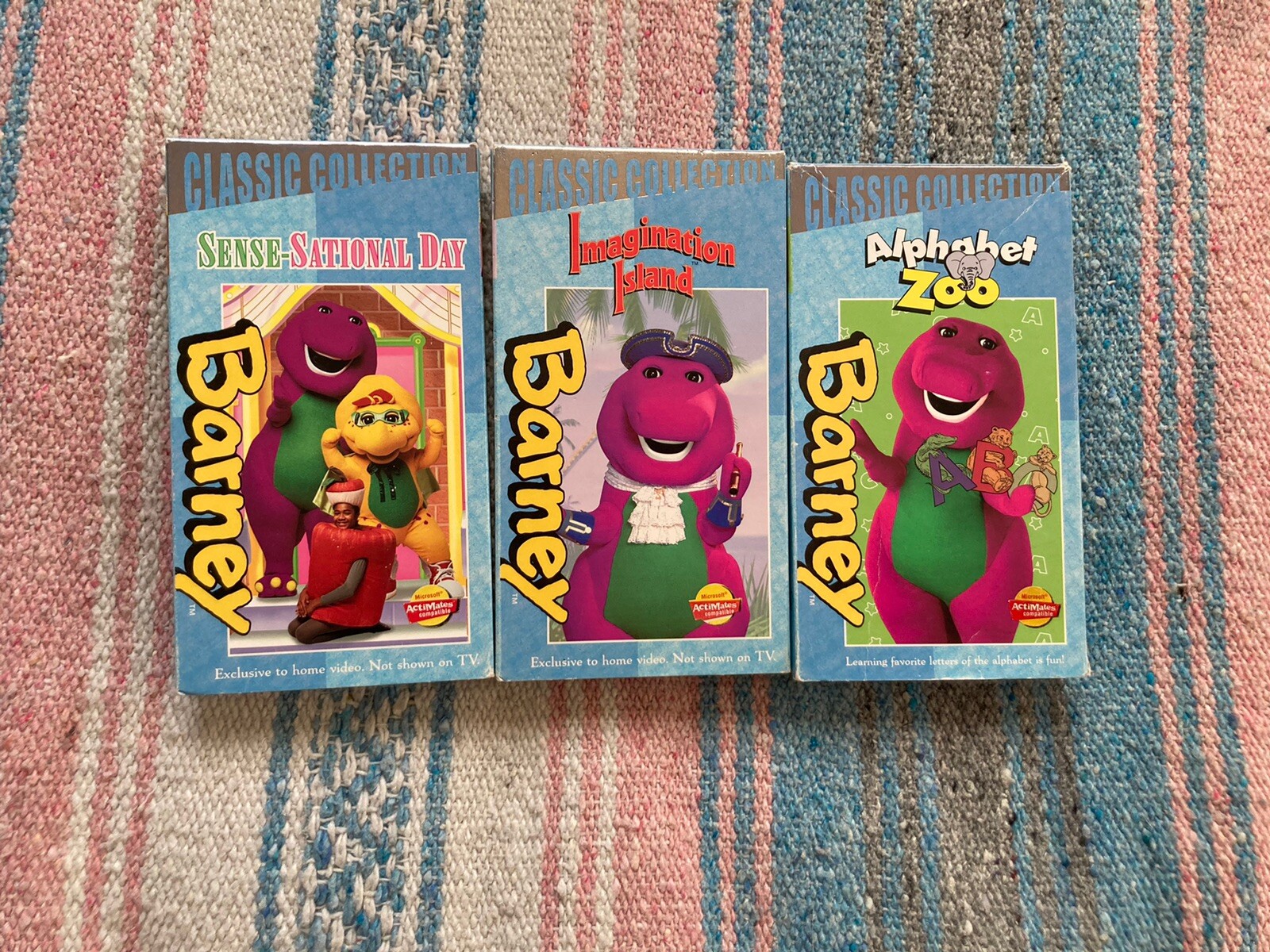 3 Barney CLASSIC COLLECTION VHS Alphabet Zoo | Grelly USA