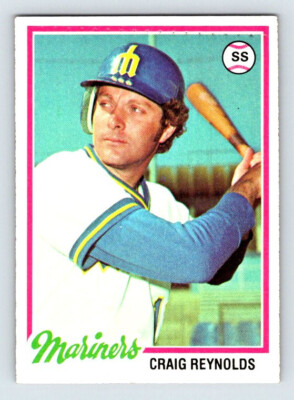CRAIG REYNOLDS Seattle Mariners 1978 Topps Baseball Card B185 | eBay
