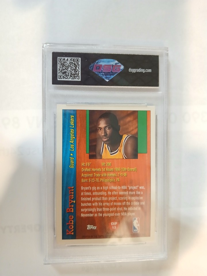 1996-97 Topps Kobe Bryant #DP13 Draft Pick Exchange card | eBay