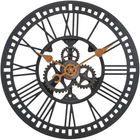 Bronze Roman Gear Wall Clock, Large Vintage Decor for Living Room, Home ...