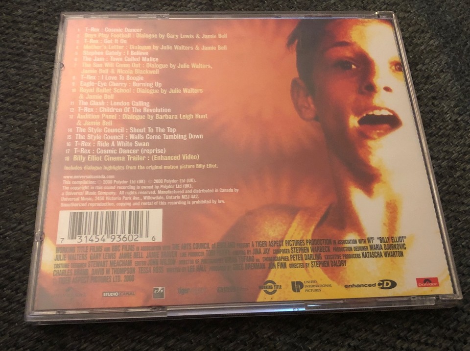 Billy Elliot by Original Soundtrack (CD, 2000) Like New 731454936026 | eBay