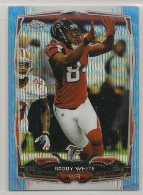 2014 Topps Chrome Blue Wave Refractor - Roddy White #99 Falcons | eBay