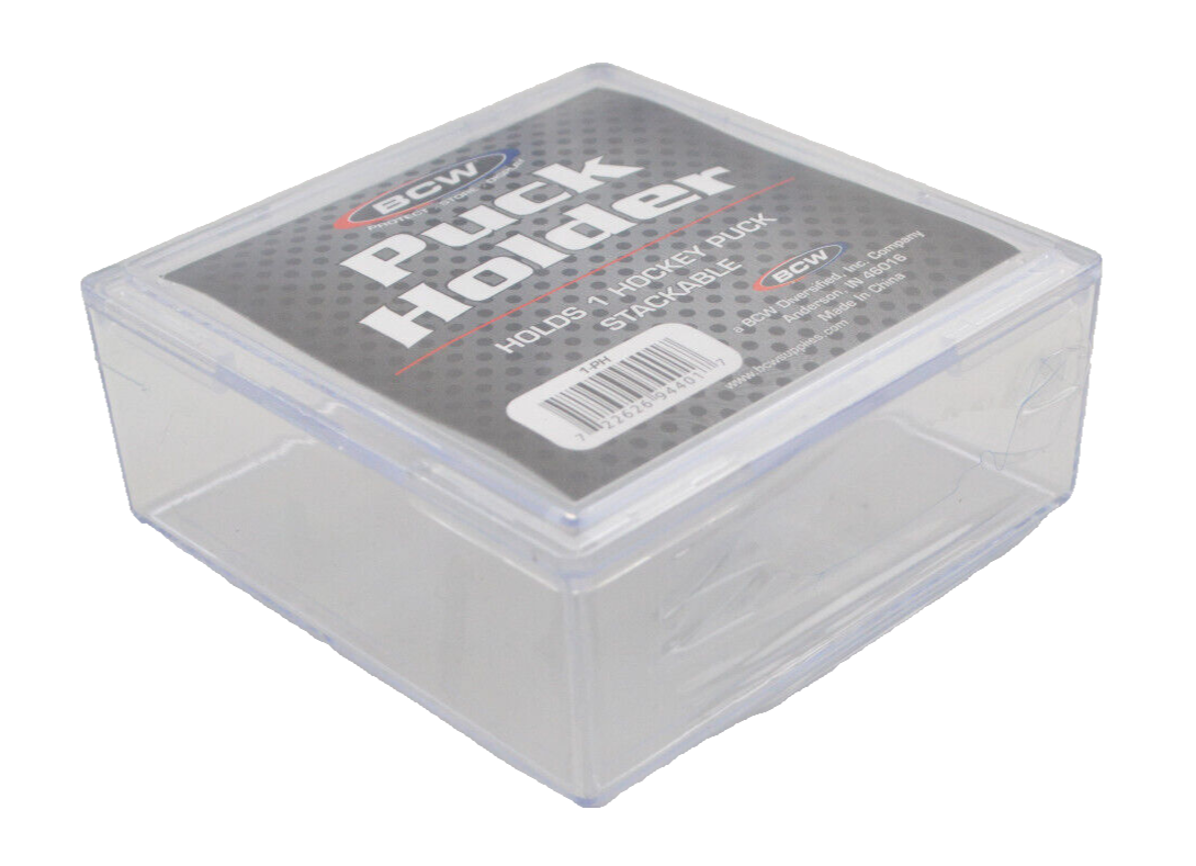 Bundle Lot 12 BCW 2-Piece Hockey Puck Snap Holder Display Clear Store ...