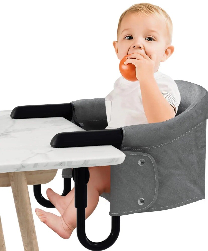 Sturdy Table Attachable High Chair Portable for Babies Toddlers Carry ...