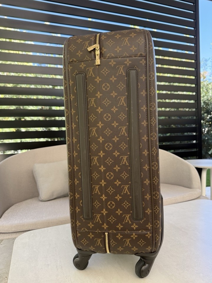 Louis Vuitton Pegase Large 4 Wheel Spinner Rolling Luggage Monogram ...