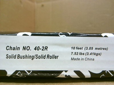 IDC 40-2R Solid Roller Chain 1/2"P x 10' - Factory Sealed | eBay