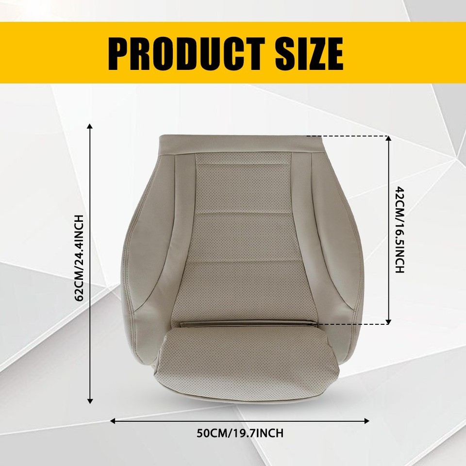 1-10X Driver Left Bottom Seat Cover Tan For 2015-21 Mercedes Benz C250 ...