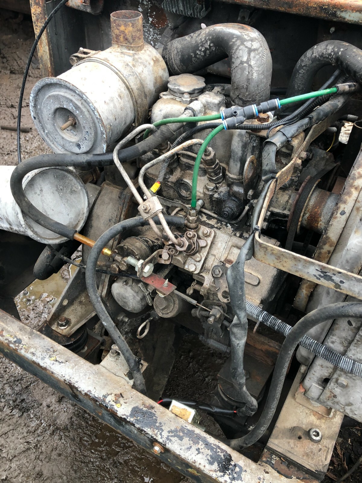 PEL JOB EB10 2 CYLINDER MITSUBISHI ENGINE ONLY (UNTESTED) | eBay UK