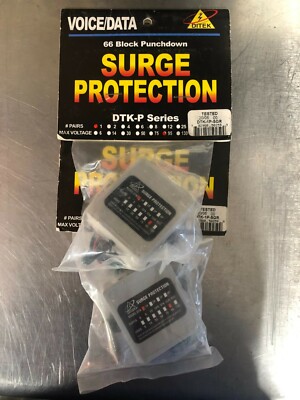 Ditek DTK-1P-SGR Surge Protector 66 Block Punchdown Style (2 Pack) | eBay