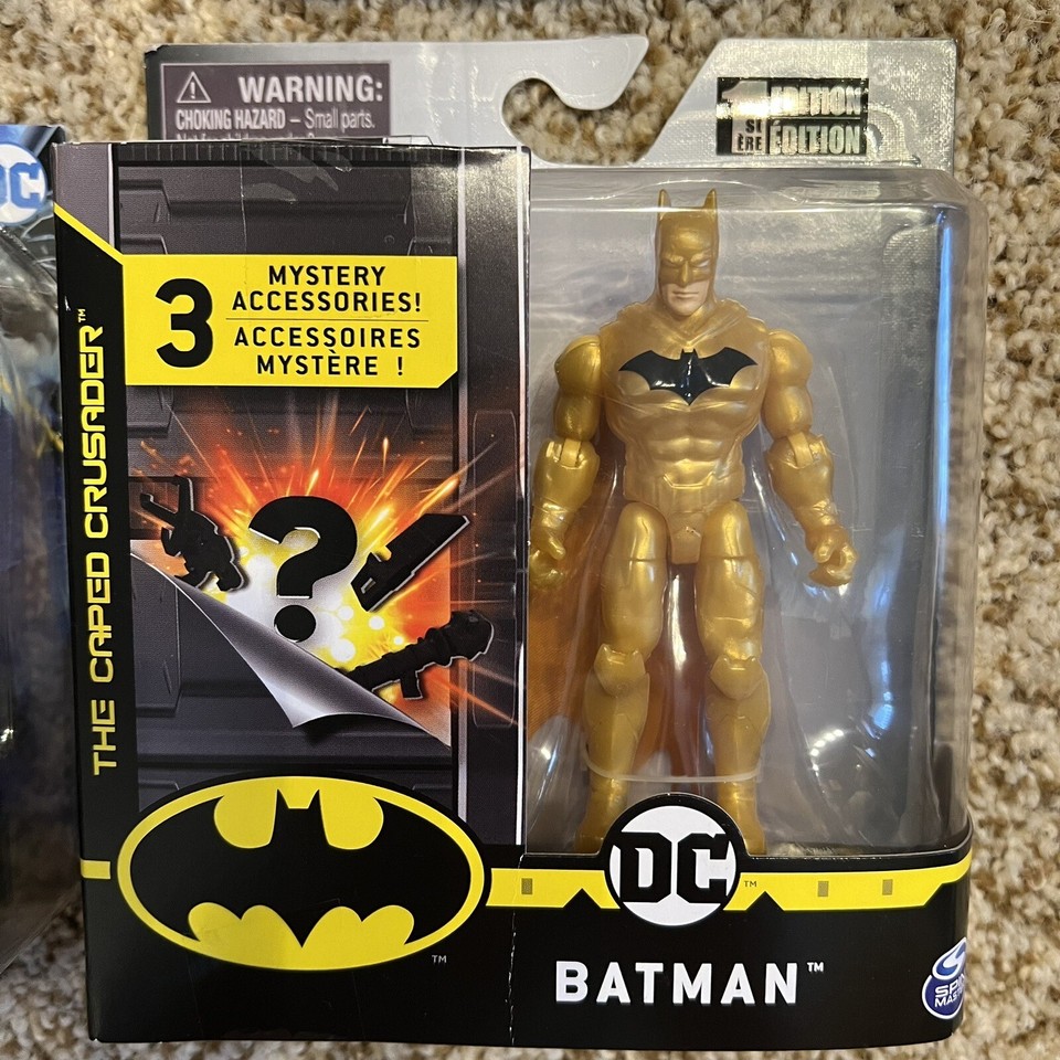 DC Comics Spin Master 4” Action Figures Lot of 4 Chases Batman Riddler ...