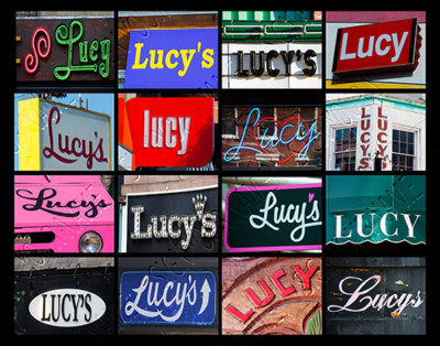 LUCY Name Poster featuring photos of actual signs | eBay