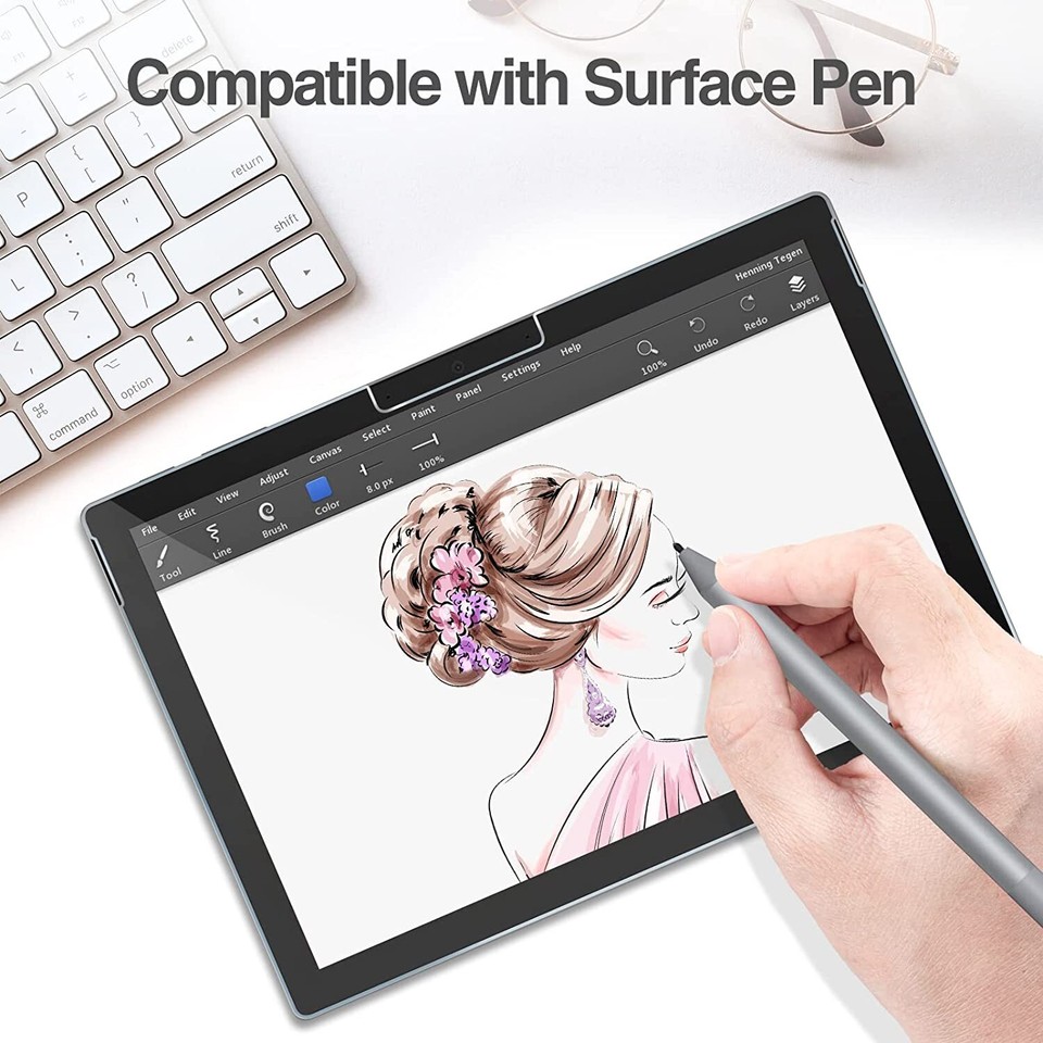 For Microsoft Surface Pro 8 /Pro 7+ /Pro 7 /Pro 6/Pro 5 Folding Stand ...