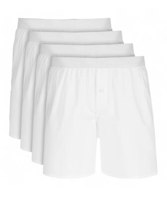 Club Room Mens 4 Pack Woven Cotton Boxers Boxer Shorts Underwear Size ...