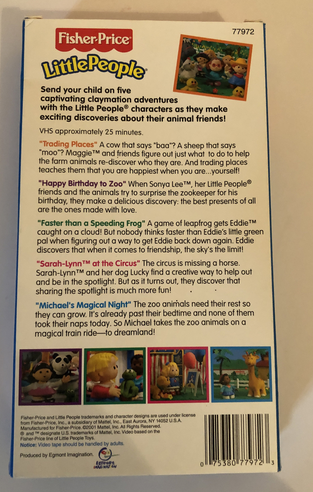 Fisher Price Little People VHS Discovering Animals Volume 3 Mattel ...