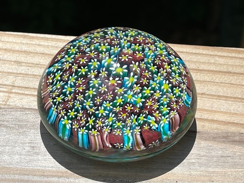 MURANO Italy 3 Fiore or ALT Close Pack Millefiori Cane Glass ...