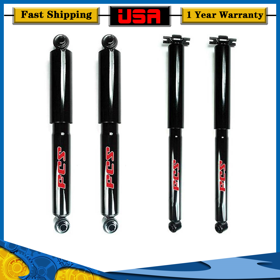 Front & Rear Left Right Shocks For Chevrolet S10 Blazer Sonoma Jimmy ...