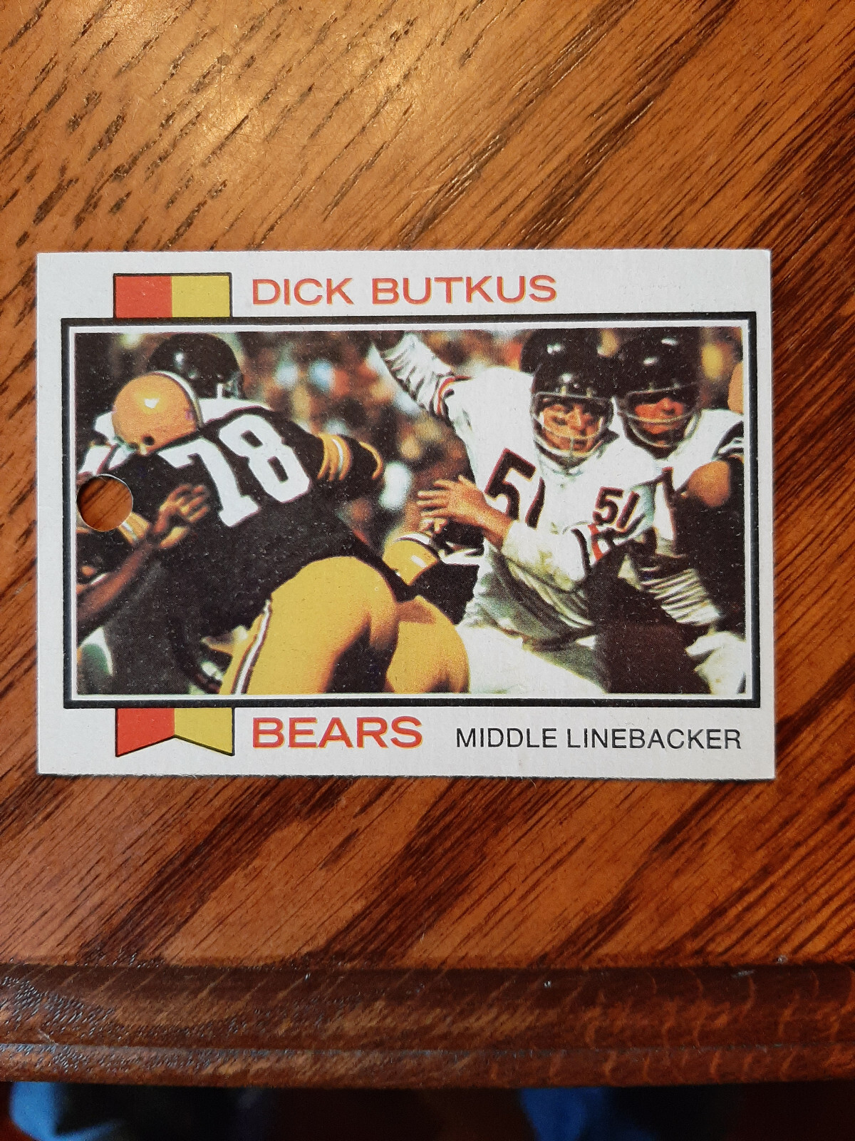 Vintage 1973 Topps Dick Butkis #300 Football Card Hall of Famer Chicago ...