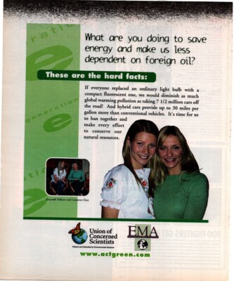 FRAMED ADVERT 13X11" EMA GWYNETH PALTROW & CAMERON DIAZ | eBay