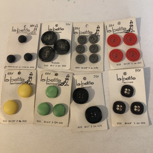 La Petite Buttons Lot Of 8 Cards Packs J1 | eBay