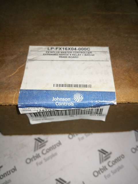Johnson Controls Lp-fx16x04-000c Version B Fx16 Master Controller ...