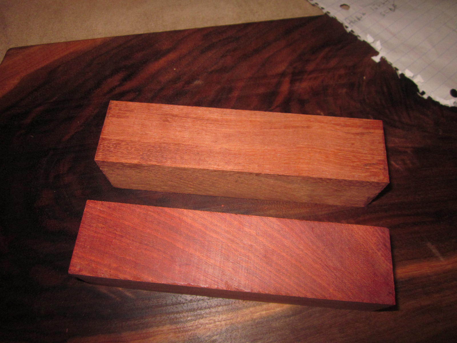 Lot of 2 Brazilian Bloodwood Turning Blank - 1.5" x 1.5" x 6" | eBay