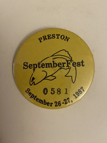 Preston September Fest 1987 Pin Back Button P48 | eBay