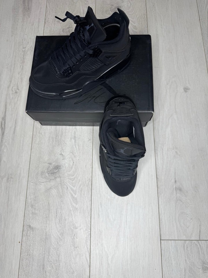 Air Jordan 4 Men's Sneakers Black/Cats Size Uk7.5 Brand New | eBay UK