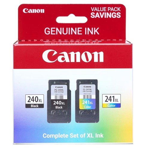 2-PK Genuine Canon OEM PG-240XL Black / CL-241XL Color Ink Cartridges ...