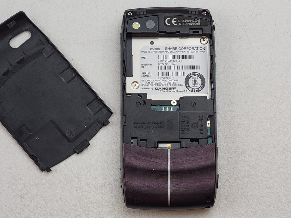 T-Mobile Sharp Sidekick LX (2009) (PV300) Purple Swivel Phone - WORKS ...