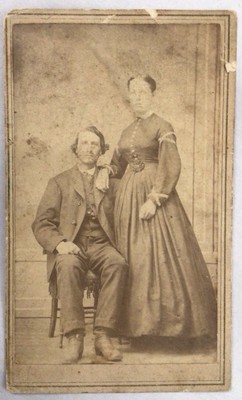 1860’s Civil War Era CDV PHOTO Plymouth Ohio Married Couple Husband ...