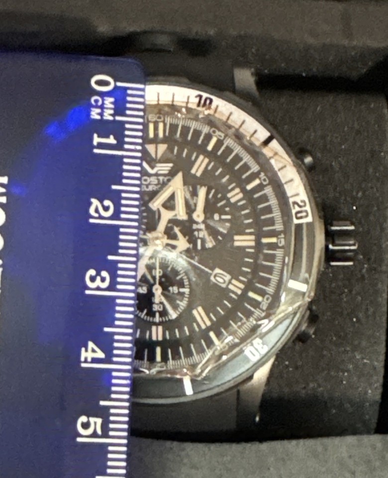 New!! Men’s Vostok Europe Anchar Tritium Silicone/Leather Watch | eBay