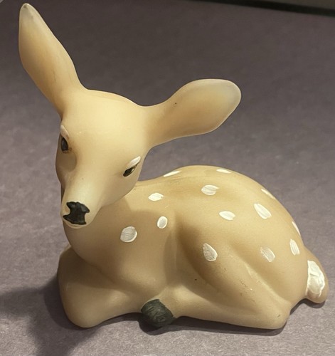 Fenton Hand Painted Fawn K Lauderman Artist Signed Figurine | eBay