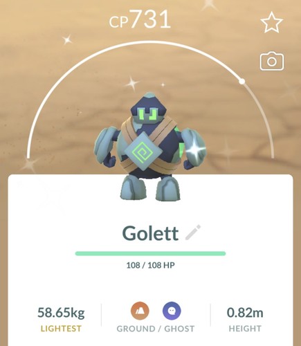 Pokemon Go SHINY Golett Registered/Unregistered/30 Days | eBay