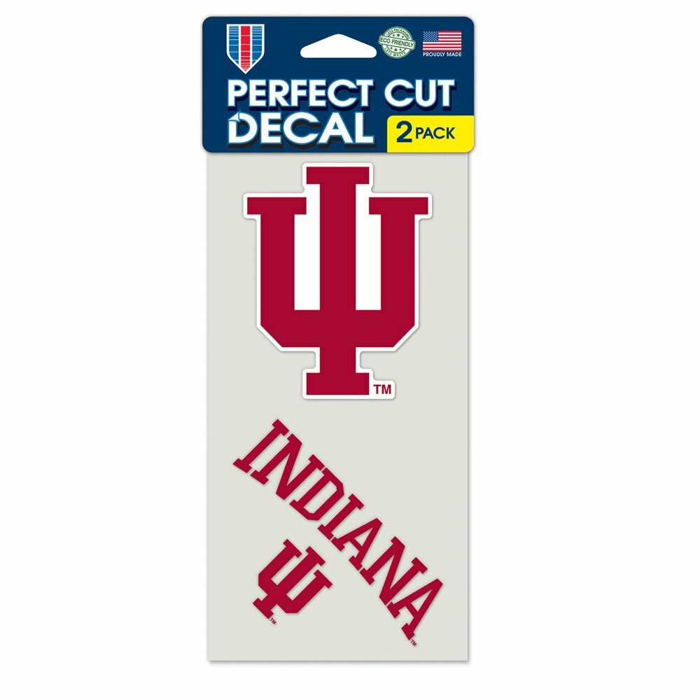 Indiana Hoosiers Decals Pack of 2 Die Cut Car Stickers Truck Decal FAST ...