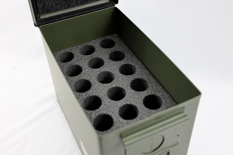 Closed cell Foam fits Fat50 Fat 50cal 50 cal caliber Ammo Can fits 18 ...