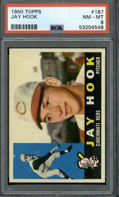 1960 Topps #187 Jay Hook - PSA 8 | eBay
