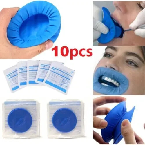 10x Disposable Sterile Rubber Dam Dental Oral Mouth Opener Lip Cheek ...