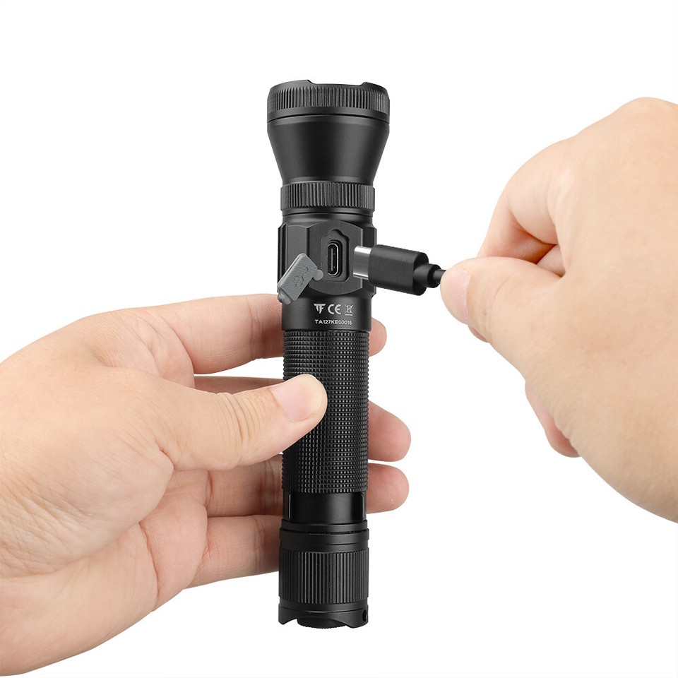 NEW Trustfire T15R 2350LM Led Light Tactical Flashlight Torch TypeC ...