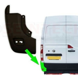 Renault Master Rear Corner Bumper End Moulding Protective Trim Left N/S ...