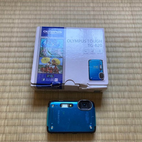 Olympus Tough TG-620 12.0MP Digital Camera WaterProof Blue Used | eBay