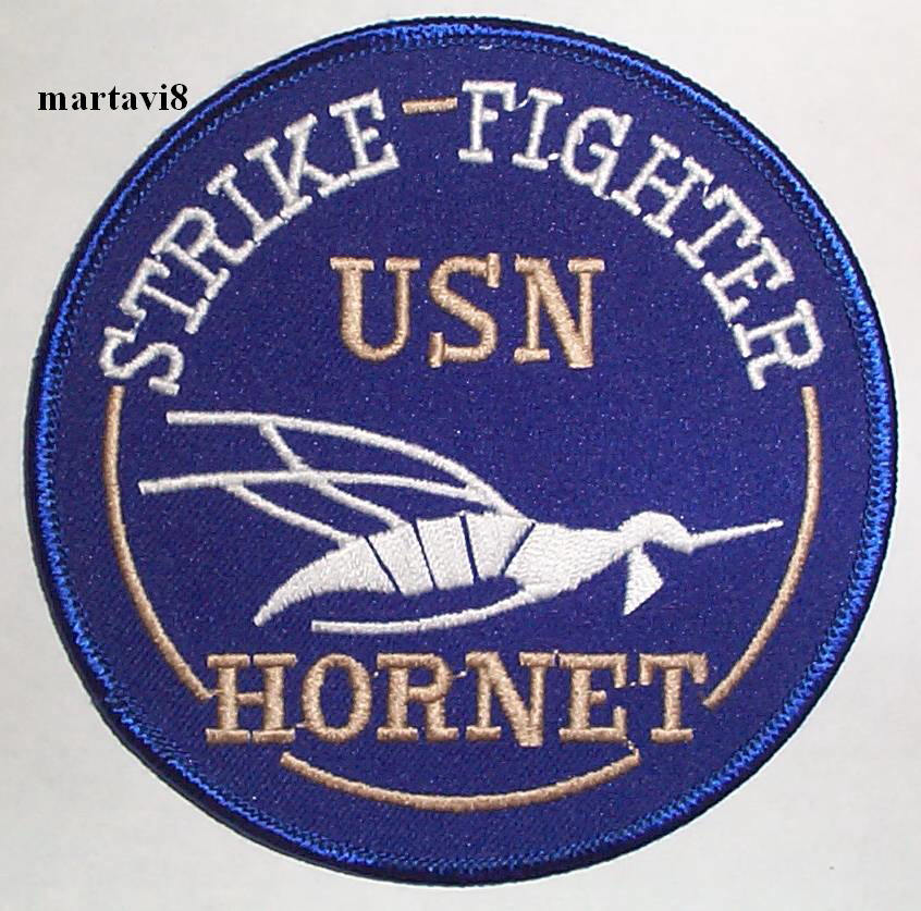 US.Navy F-18 Hornet `STRIKE FIGHTER` Aircraft Cloth Badge / Patch (F18 ...