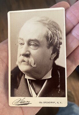 1860’s cdv photo John Brougham actor playwright producer theater ...