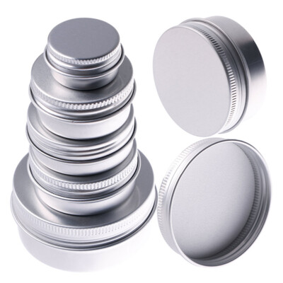 1PC Small Screw Round Lip Metal Tin Storage Jar Balm Containers&Lids ...