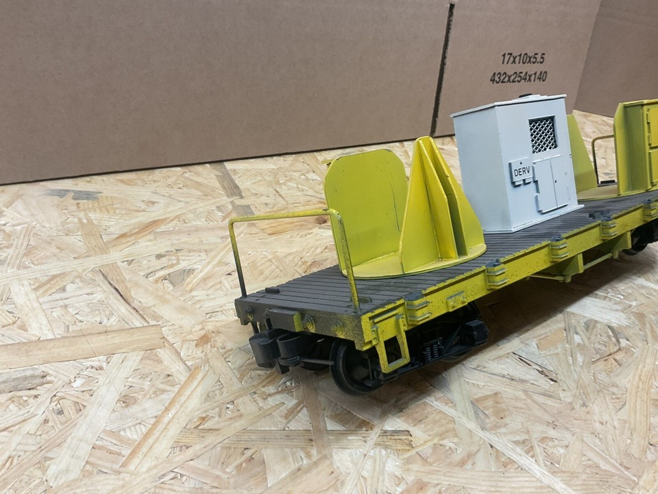 LGB G Gauge Flat Car Wagon With Generator Load CUSTOM Built ...
