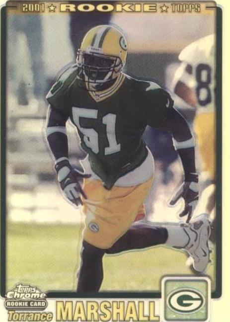 2001 Topps Chrome - Rookie Refractor Torrance Marshall #304 /999 (RC ...