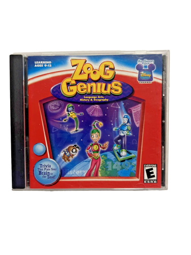 Zoog Genius Game Language Arts History & Geography 95-98 Windows/Mac ...
