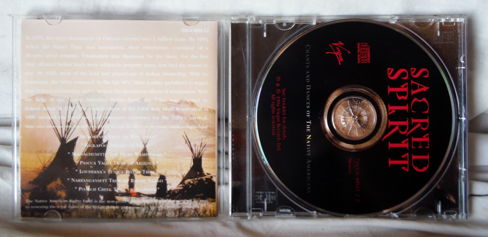 1995 Sacred Spirit - Chants & Dances of the Native Americans CD ...