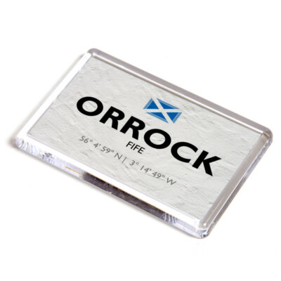 FRIDGE MAGNET - Orrock, Fife, Scotland - Lat/Long NT2288 | eBay UK